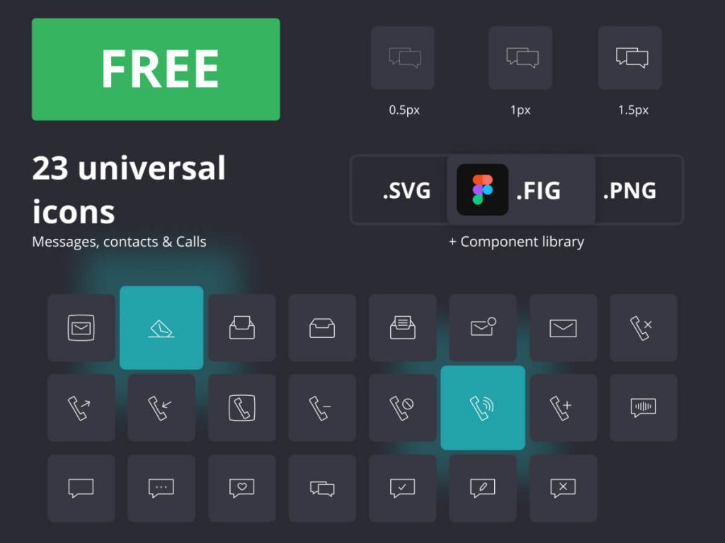 Message Icons - Free Figma Resource | Figma Elements