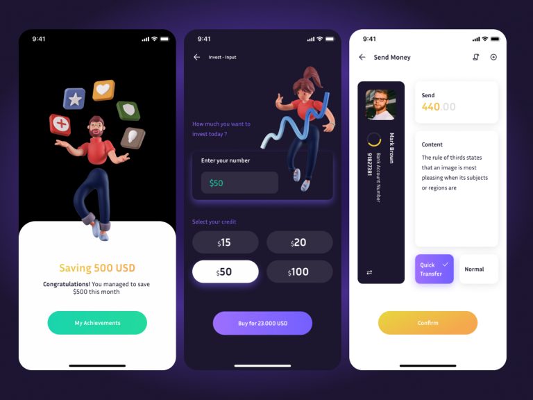 Mobile Banking UI Kit - Free Figma Resource | Figma Elements