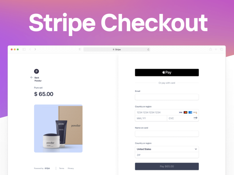 Stripe Checkout Template - Free Figma Resource | Figma Elements