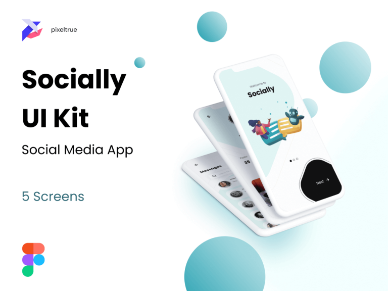 Social Media App UI Kit - Free Figma Resource | Figma Elements