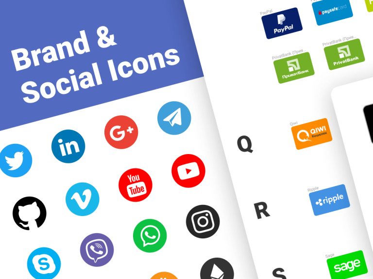 Brand & Social Icons - Free Figma Resource | Figma Elements