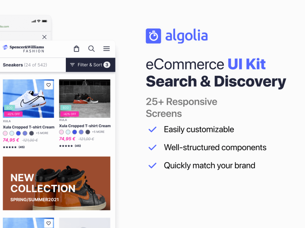eCommerce Search & Discovery UI Kit - Free Figma Resource | Figma Elements