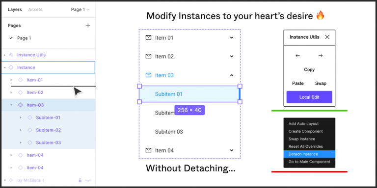 Free Instance Utils Figma Plugin | Figma Elements
