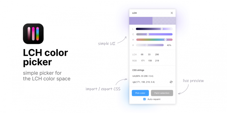 Free LCH Color Picker Figma Plugin | Figma Elements