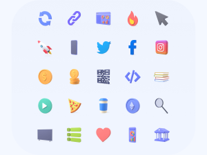 Multipurpose 3D Icons Pack - Free Figma Resource | Figma Elements