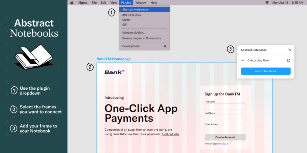Free Abstract Notebooks Figma Plugin | Figma Elements