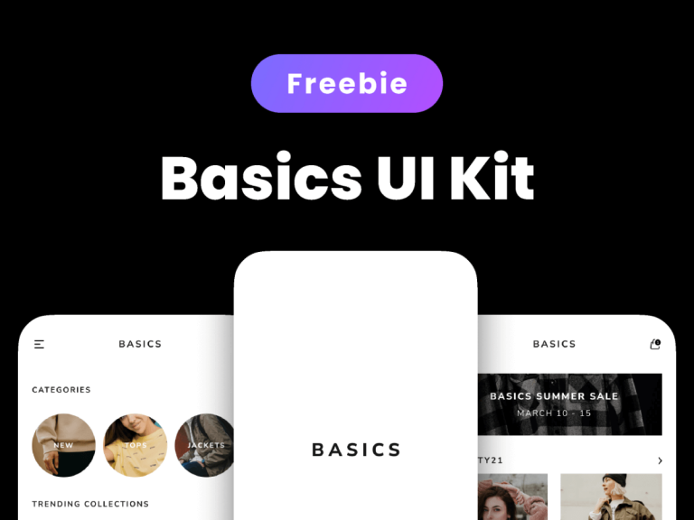 Basic Ecommerce UI Kit - Free Figma Resource | Figma Elements
