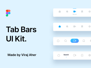 Dark & Light UI Tab Bars - Free Figma Resource | Figma Elements