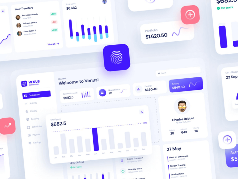 Dashboard Builder - Venus UI Kit - Free Figma Resource | Figma Elements