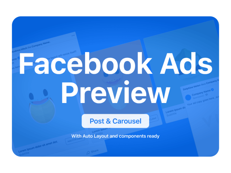 Facebook Ad Post & Carousel Previewer - Free Figma Resource | Figma ...