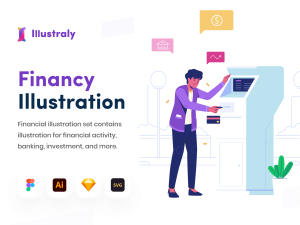 Financial Illustration Set - Free Figma Resource | Figma Elements