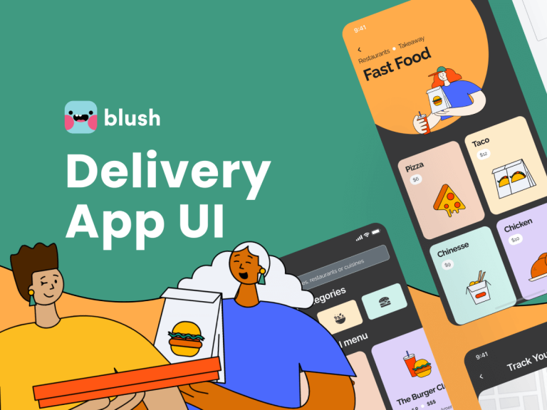 Food Delivery App UI with Illustrations - Free Figma Resource | Figma ...