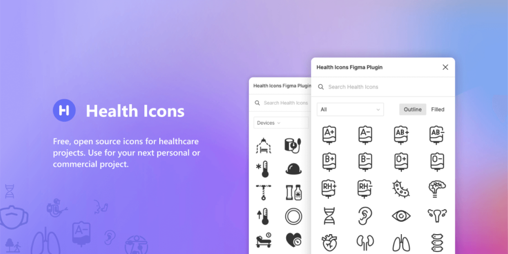 Free Health Icons Figma Plugin | Figma Elements