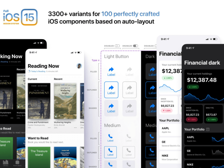 iOS UI Kits for Figma | Figma Elements