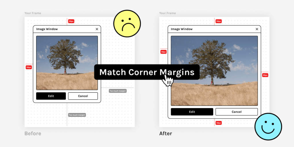 Free Match Corner Margins Figma Plugin | Figma Elements