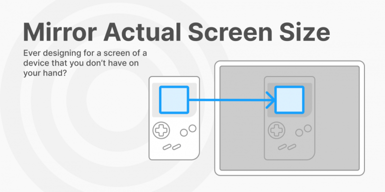 Free Mirror Actual Screen Size Figma Plugin | Figma Elements