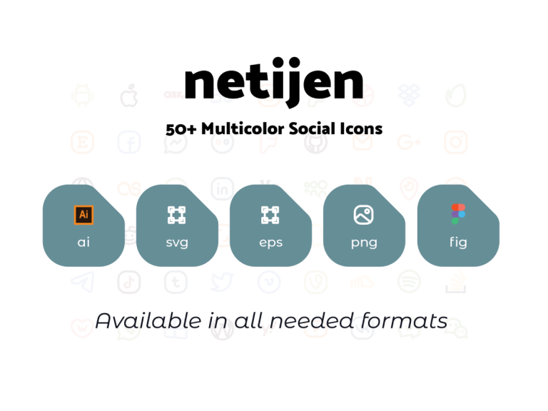 Social Icon UI Sets - Free Figma Resource | Figma Elements