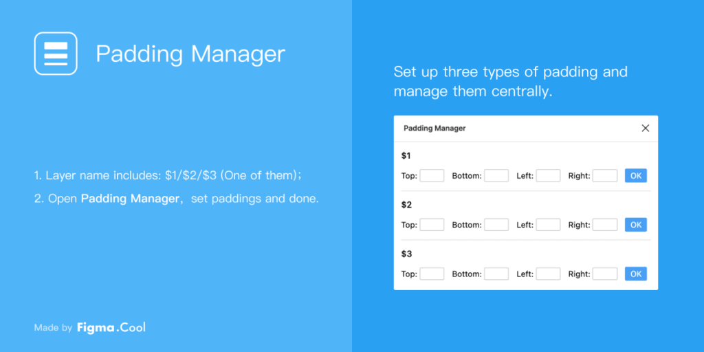 Free Padding Manager Figma Plugin | Figma Elements