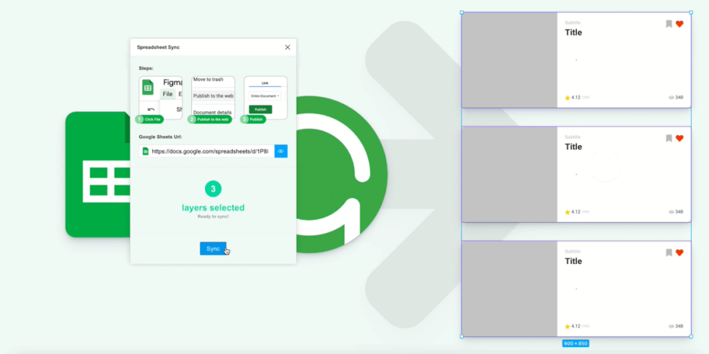 Free Spreadsheet Sync Figma Plugin | Figma Elements
