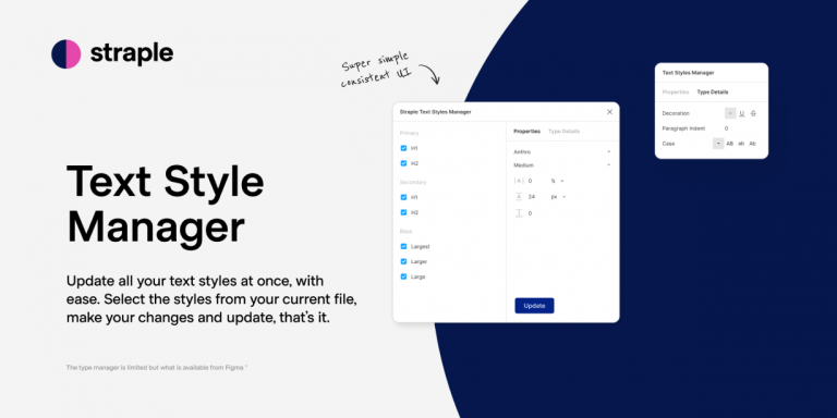 Free Straple Text Style Manager Figma Plugin | Figma Elements