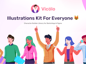 Vicolo Illustrations Kit - Free Figma Resource | Figma Elements
