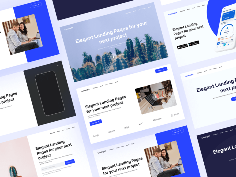 Web Hero Headers Kit - Free Figma Resource | Figma Elements