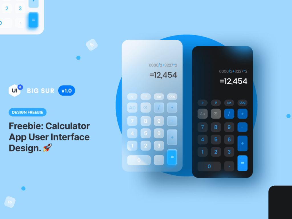 Calculator App UI - Free Figma Resource | Figma Elements