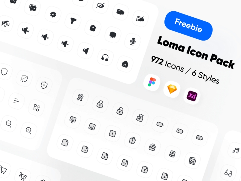 Loma Icon Pack (+970) - Free Figma Resource | Figma Elements