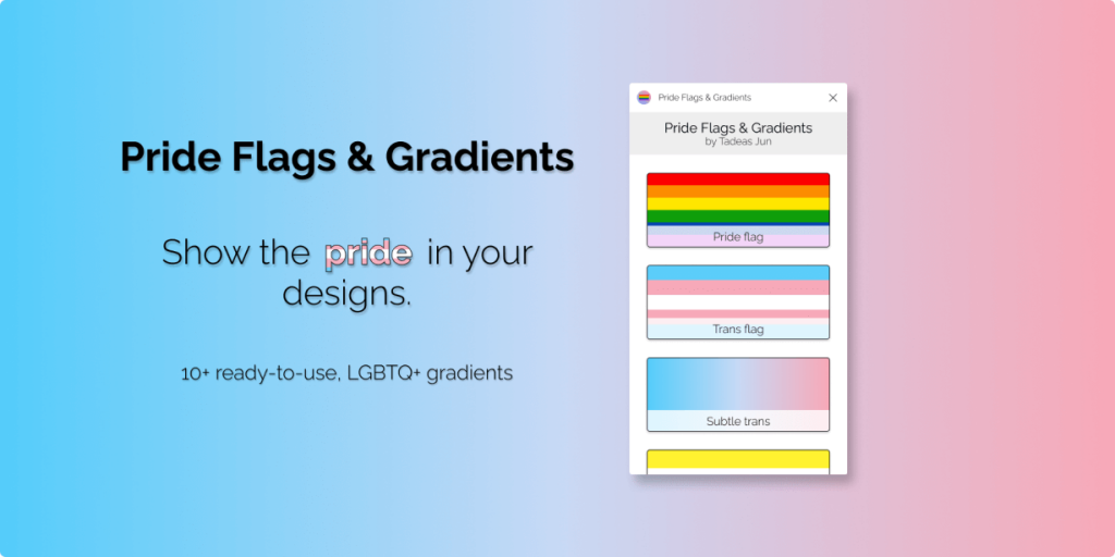 Free Pride Flags & Gradients Figma Plugin | Figma Elements