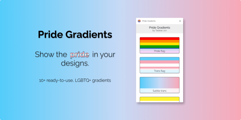 Free Pride Gradients Figma Plugin | Figma Elements