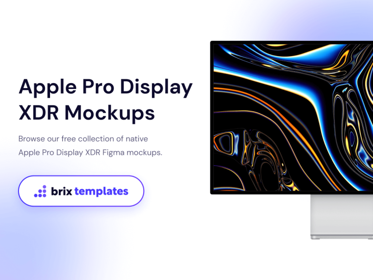 Apple Pro Display XDR Mockups - Free Figma Resource | Figma Elements