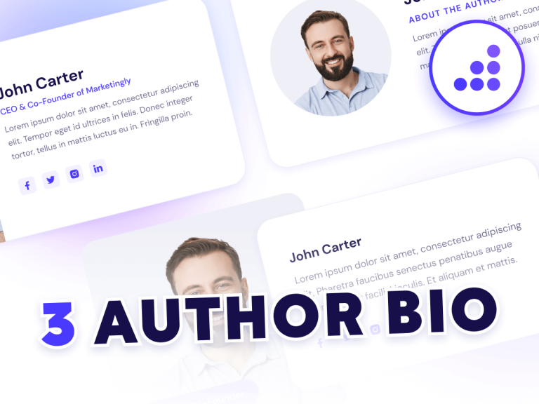 3 Author Bio Box Template - Free Figma Resource | Figma Elements