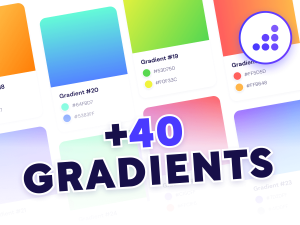 40 Gradients Pack - Free Figma Resource | Figma Elements