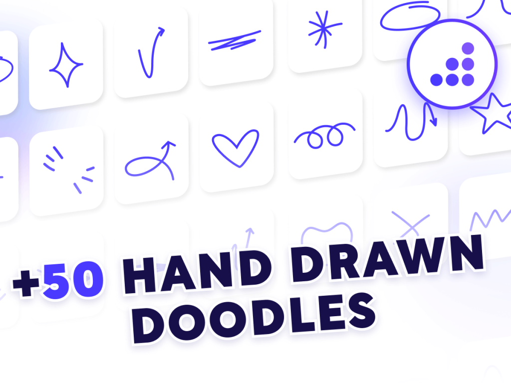 50+ Hand Drawn Doodles - Free Figma Resource | Figma Elements