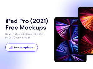 iPad Pro (2021) Mockups - Free Figma Resource | Figma Elements