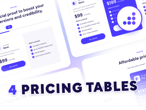 Website Pricing Tables - Free Figma Resource | Figma Elements