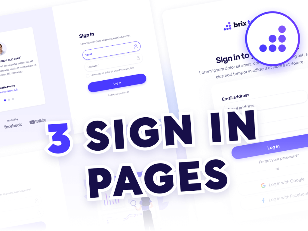 Sign In Page Templates - Free Figma Resource | Figma Elements