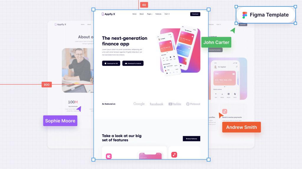 Appfly X - App Figma Template - Free Figma Resource | Figma Elements