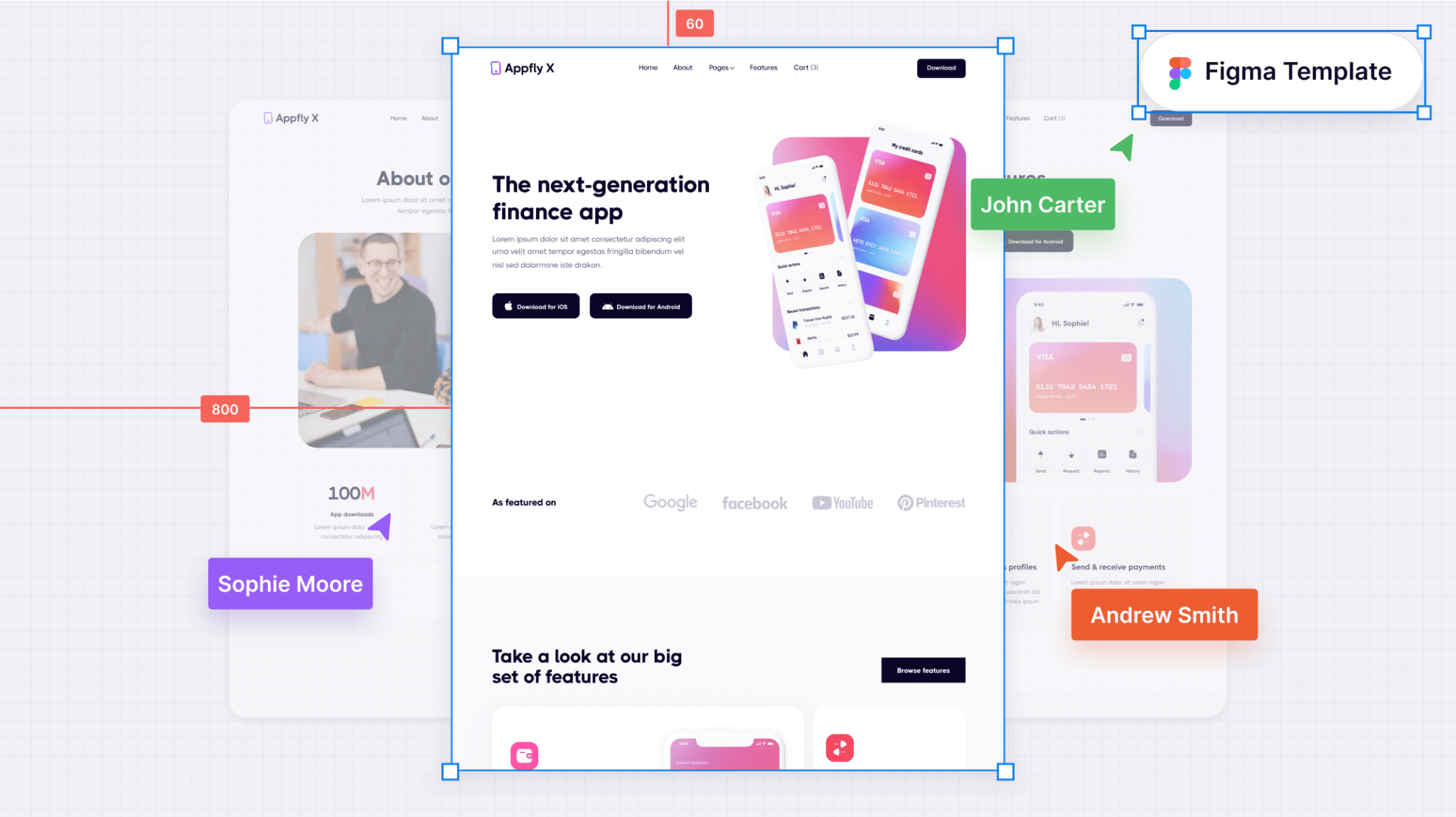 Appfly X - App Figma Template - Free Figma Resource | Figma Elements