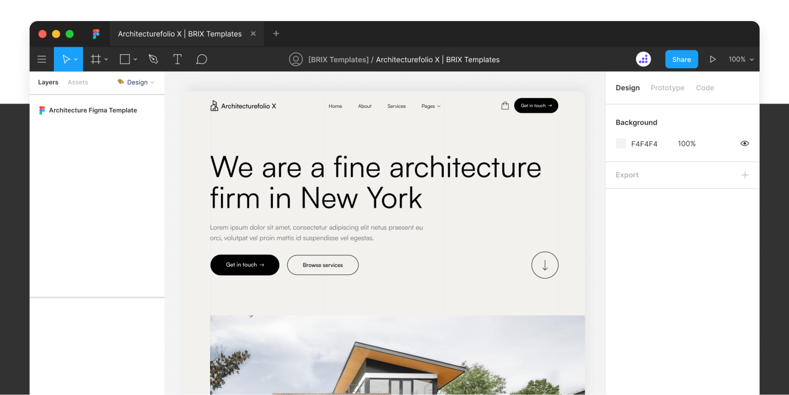 Architecturefolio X - Architecture Figma Template - Free Figma Resource ...