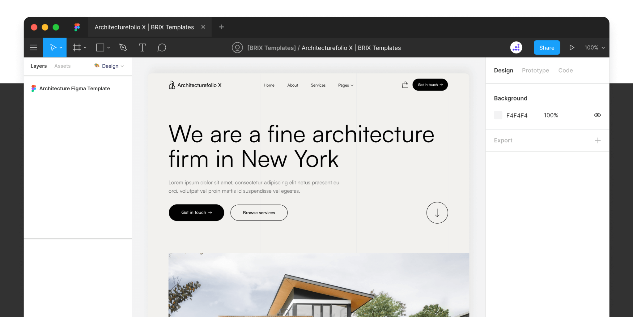 Architecturefolio X - Architecture Figma Template - Free Figma Resource ...