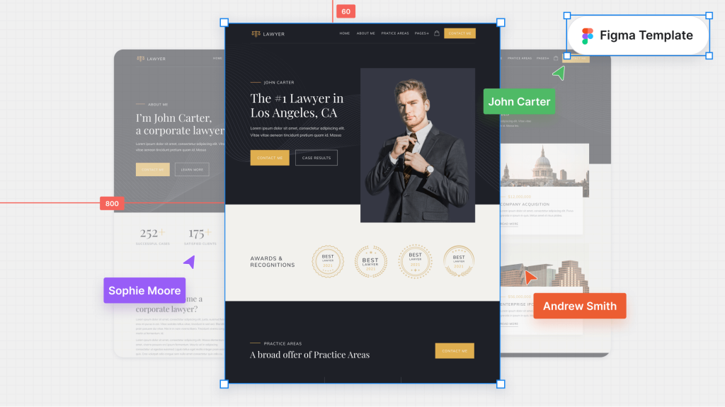 Lawyer - Attorney Figma Template - Free Figma Resource | Figma Elements