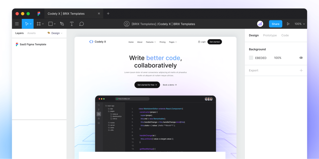 Codely X - SaaS Figma Template - Free Figma Resource | Figma Elements Codely X - SaaS Figma Template - Free Figma Resource | Figma Elements