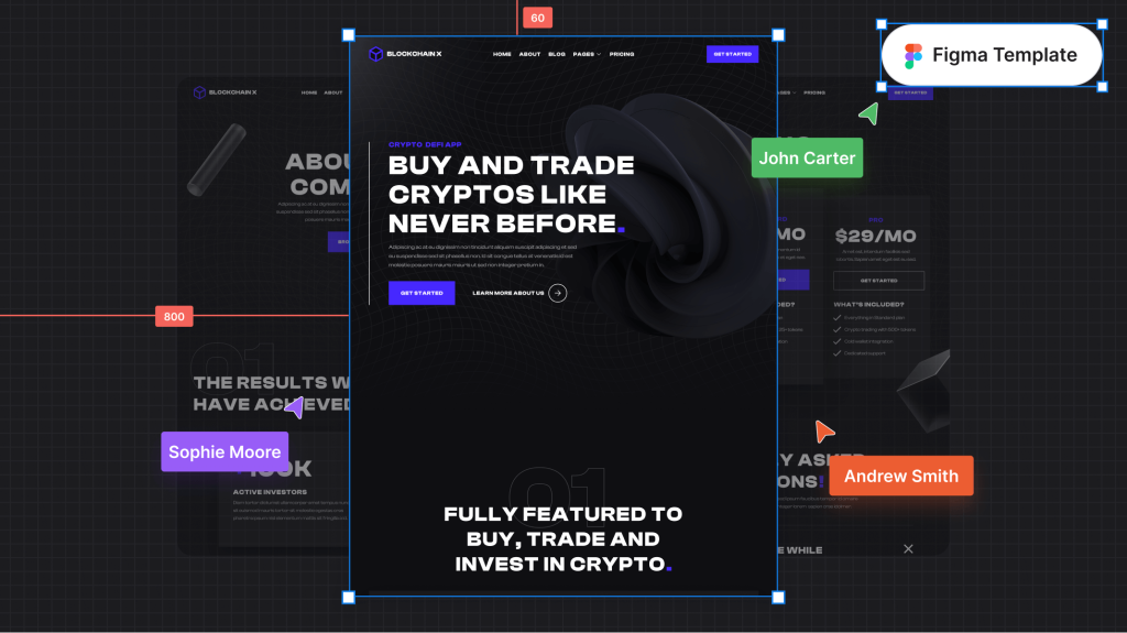 Blockchain X - Blockchain & Crypto Figma Template - Free Figma Resource ...