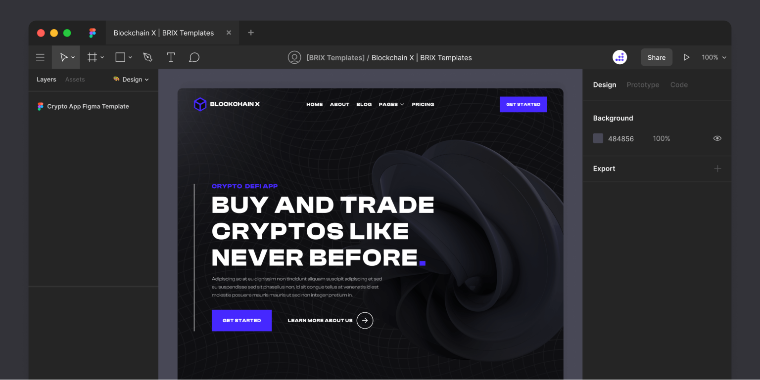 Blockchain X - Blockchain & Crypto Figma Template - Free Figma Resource ...