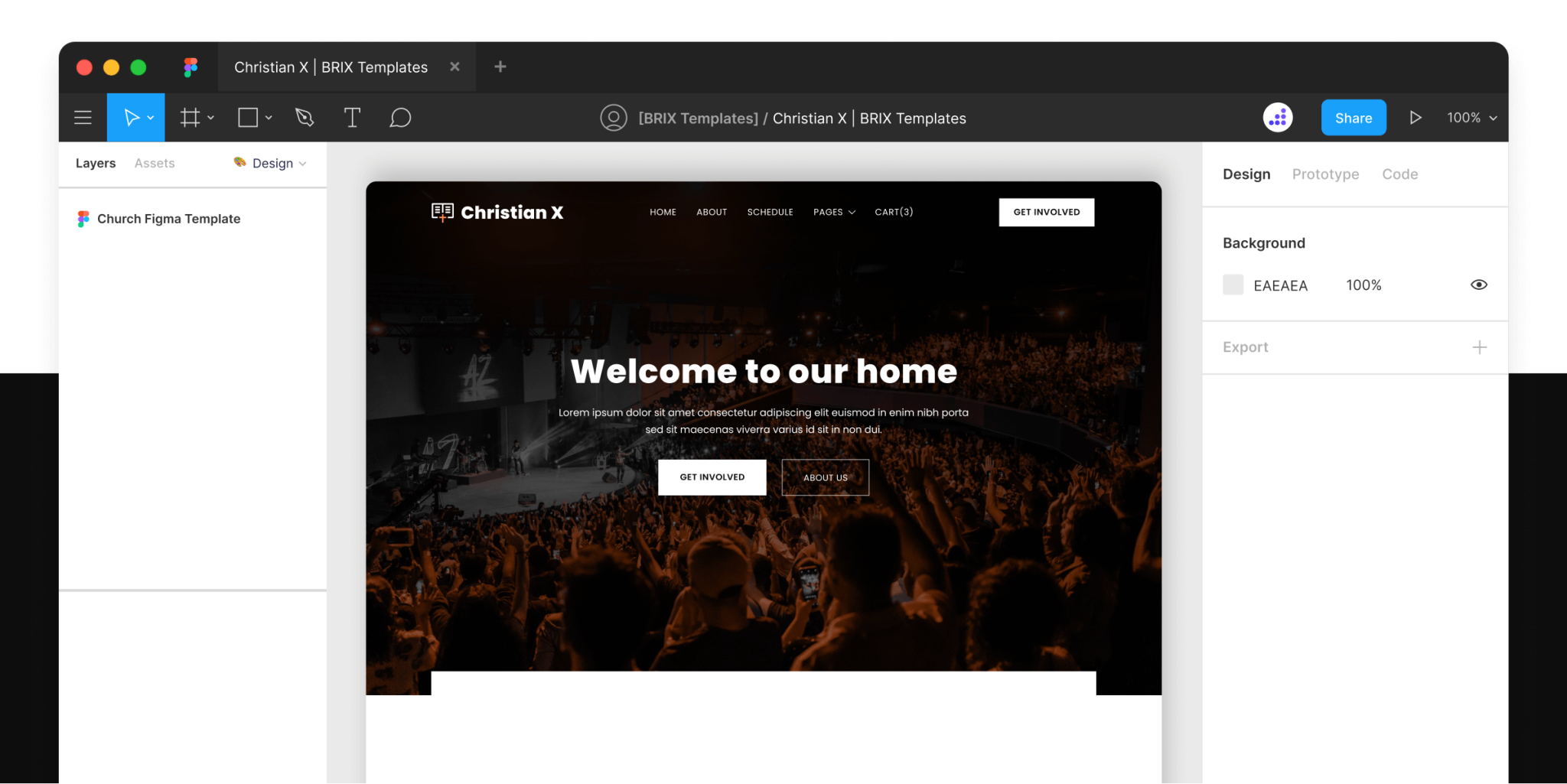Christian X - Church Figma Template - Free Figma Resource | Figma Elements