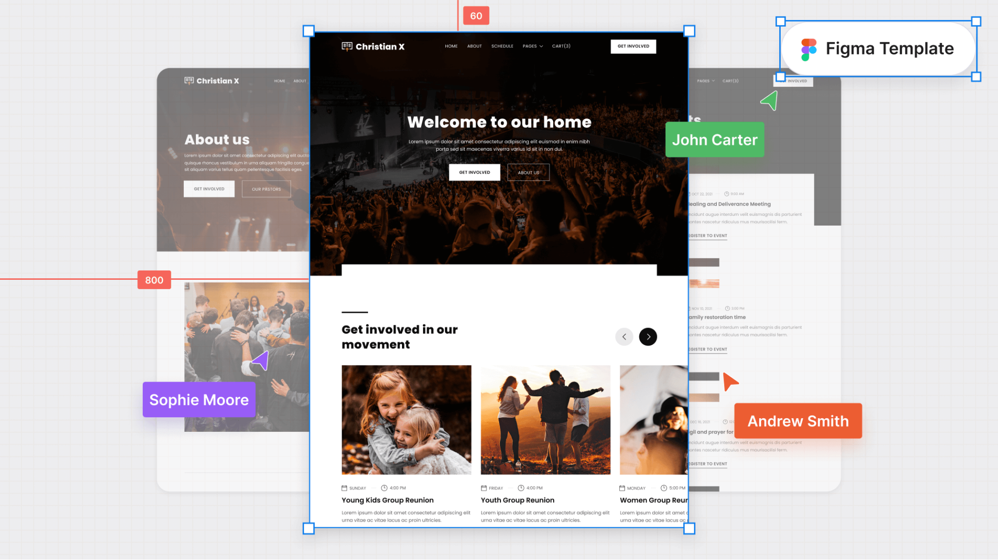 Christian X - Church Figma Template - Free Figma Resource | Figma Elements
