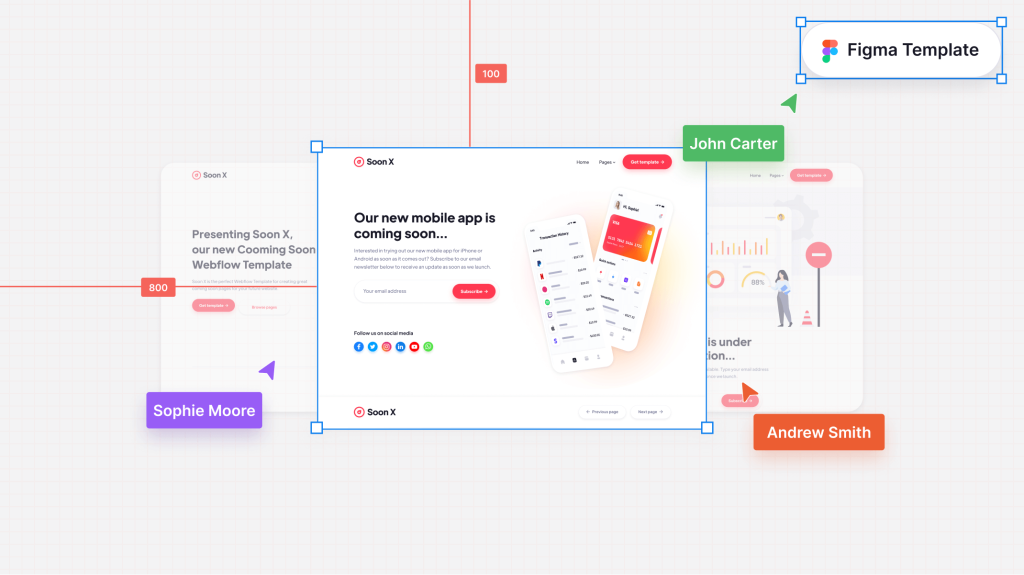 Soon X - Coming Soon Figma Template - Free Figma Resource | Figma Elements