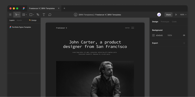Freelancer X - Freelance Portfolio Figma Template - Free Figma Resource ...