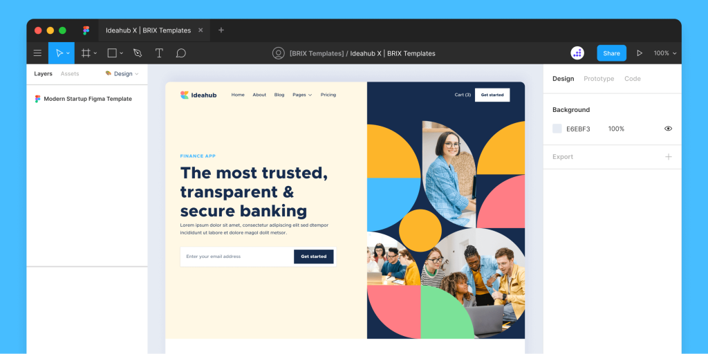 Ideahub X - Modern Startup Figma Template - Free Figma Resource | Figma ...
